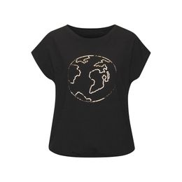 Vivance T-Shirt Damen Gr&ouml;&szlig;e XXS/XS gold / schwarz