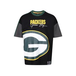 Recovered T-Shirt 'NFL Packers Bay Cut and Sew Oversized' Damen Gr&ouml;&szlig;e XXXL schwarz