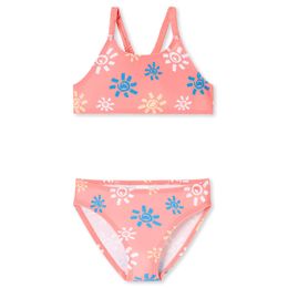 Schiesser Bikini ' Aqua Kids Girl ' M&auml;dchen Gr&ouml;&szlig;e 140 blau / pink / perlwei&szlig;