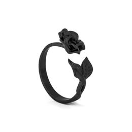 Akitsune Ring 'Rosa' Herren Gr&ouml;&szlig;e 57 schwarz