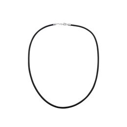 Kuzzoi Kette Herren Gr&ouml;&szlig;e 50 schwarz / silber