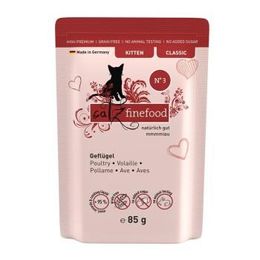 Catz Finefood Nassfutter Katze Classic Kitten No. 3 Geflügel 64x85 g