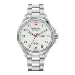 SWISS MILITARY HANOWA Uhr 'Puma' Herren Gr&ouml;&szlig;e One Size rot / silber / wei&szlig;