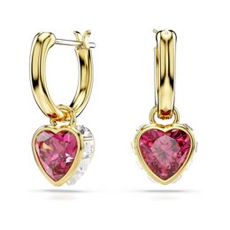 Swarovski Ohrringe Damen Gr&ouml;&szlig;e One Size gold / pink
