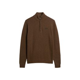Superdry & Co Pullover 'Essential' Herren Gr&ouml;&szlig;e S braun / schwarz