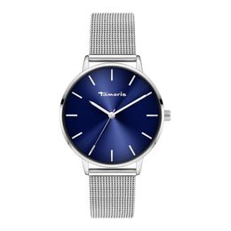 Tamaris Uhr Damen Gr&ouml;&szlig;e One Size dunkelblau / silber