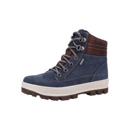 Superfit Stiefelette 'Tedd' Jungen Gr&ouml;&szlig;e 26 rauchblau / braun / wei&szlig;