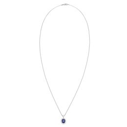Elli Kette Damen Gr&ouml;&szlig;e 45 blau / silber