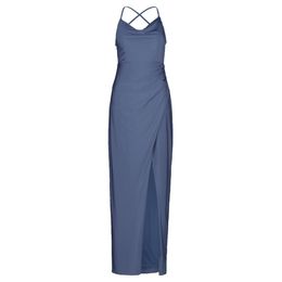 Vera Mont Abendkleid figurbetont Damen Gr&ouml;&szlig;e 42 blau Winterkleid