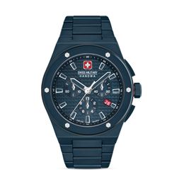 SWISS MILITARY HANOWA Uhr 'Sidewinder Ceramic' Herren Gr&ouml;&szlig;e One Size blau