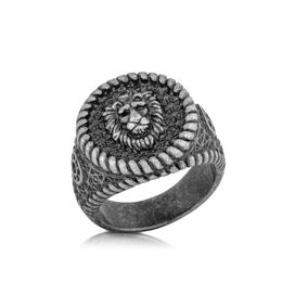 Akitsune Ring 'Imperator' Herren Gr&ouml;&szlig;e 52 silber