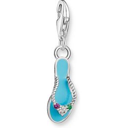 Thomas Sabo Anh&auml;nger Damen Gr&ouml;&szlig;e One Size hellblau / grasgr&uuml;n / lila / silber