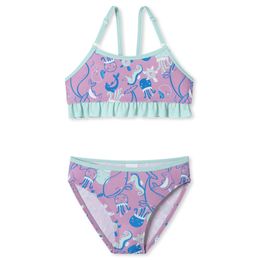 Schiesser Bustier-Bikini ' Aqua Kids Girl ' M&auml;dchen Gr&ouml;&szlig;e 104 flieder