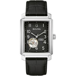 Bulova Uhr Herren Gr&ouml;&szlig;e One Size schwarz / silber