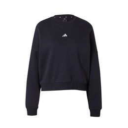 adidas Sportswear Athletic Sweatshirt 'ESSENTIALS SMALL LOGO FEEL COZY' female size M/L Black / Off white