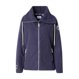SOCCX Fleecejacke Damen Gr&ouml;&szlig;e L blau / navy / gelb / wei&szlig;