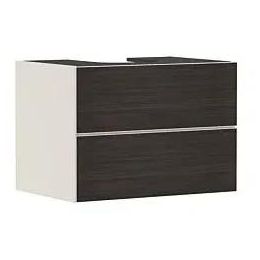 Hansgrohe Xevolos E Waschtischunterschrank 54188730 780x555x550mm, 2 Schubladen, sandbeige matt, Eiche dunkel