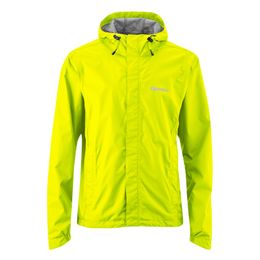 Fahrradjacke Gonso "Save Light", Damen, Gr. L, gelb, 100% Polyester, Jacken Fahrradjacke, Herren Regenjacke wind- und wasserdicht, Radjacke mit Kapuze