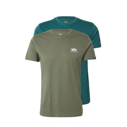 Alpha Industries T-Shirt Herren Gr&ouml;&szlig;e XXL oliv / petrol
