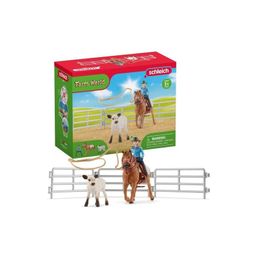 Schleich Cowgirl Team Roping Fun