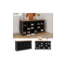 VICCO Schuhschrank Fyrk Eiche rustikal 100 x 54,5 cm