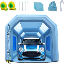 VEVOR Aufblasbare Zelt 6x3x2,5m Lackierkabine Autolackierzelt Spray Booth Tent