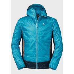 Schöffel Funktionsjacke SCHÖFFEL "Thermo Jkt Tofane M", Herren, Gr. 56, blau (7820, blau), Oberstoff : 100% Nylon Futter : 100% Nylon Wattierung : 100% Polyester, sportlich, regular fit, hoch geschlossener Ausschnitt, Langarm, Jacken