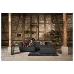 Ecksofa W.Schillig "around-the-block, modern und elegant, bequem, L-Form", grau (anthrazit t88), B:300cm H:66cm T:164cm, Longlife fabric Flachgewebe T88 (100% Polyester), Longlife fabric Flachgewebe T88 (100% Polyester), Sofas, mit eleganter Biese, mit Federkern