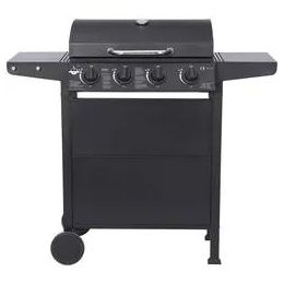 Gasgrill El Fuego "San Jose 4 Brenner", schwarz, B:114cm H:101,5cm T:51cm, Grills, mit gusseisernem Grillrost