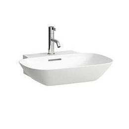 Laufen INO Waschtisch 8103020001091, 56x45cm, weiß, ohne Hahnloch, mit Überlauf, Saphirkeramik