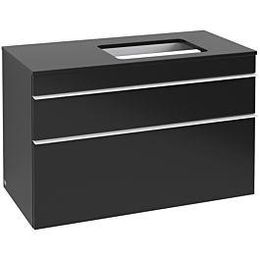 Villeroy & Boch Villeroy und Boch Venticello Waschtisch-Unterschrank A94302PD 95,7 x 60,6 x 50,2 cm, Waschtisch rechts, Griff White, Black Matt Lacquer