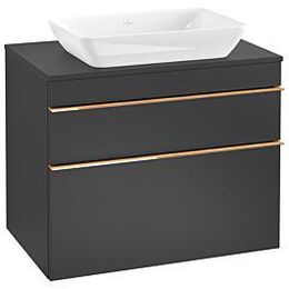 Villeroy & Boch Villeroy und Boch Venticello Waschtisch-Unterschrank A94005PD 75,7 x 60,6 x 50,2 cm, Griff Copper, Black Matt Lacquer