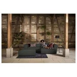 Ecksofa W.Schillig "around-the-block, modern und elegant, bequem, L-Form", grau (anthrazit t88), B:300cm H:66cm T:164cm, Longlife fabric Flachgewebe T88 (100% Polyester), Longlife fabric Flachgewebe T88 (100% Polyester), Sofas, mit eleganter Biese, mit Federkern