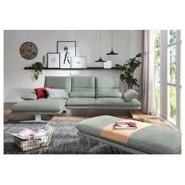 Ecksofa W.Schillig "broadway, Designsofa mit tollem Sitzkomfort, L-Form", braun (sky s22), B:291cm H:94cm T:164cm, Flachgewebe S22 (100% Polyester), Sofas, Sitztiefenverstellung, Kopfteil- & Seitenteilverstellung, Breite 291cm