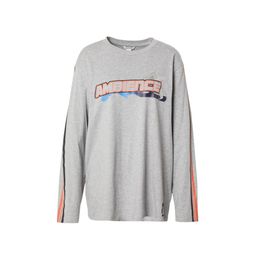 MONKI Shirt Damen Gr&ouml;&szlig;e XL dunkelblau / graumeliert / orange / wei&szlig;