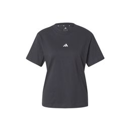 adidas Sportswear Funktionsshirt 'ESSENTIALS SMALL LOGO COTTON' Damen Gr&ouml;&szlig;e XXS schwarz