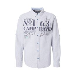CAMP DAVID Hemd Herren Gr&ouml;&szlig;e M navy / wei&szlig;