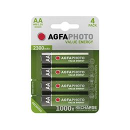 Agfaphoto Wiederaufladbare Mignon AA 4er-Pack Batterie