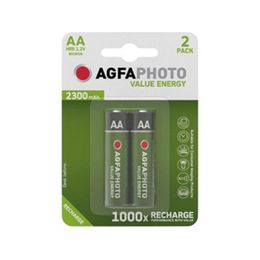 Agfaphoto Wiederaufladbare Mignon AA 2er-Pack Batterie