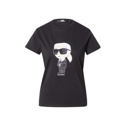 K by KARL LAGERFELD Karl Lagerfeld T-Shirt 'Ikonik 2.0' Damen Gr&ouml;&szlig;e XXL schwarz / wei&szlig;