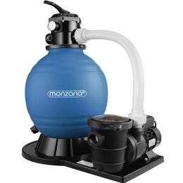 Monzana Sandfilteranlage Pool 15900 L/h mit Vorfilter 6-Wege Ventil