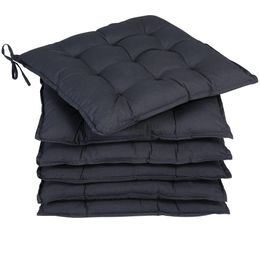 Detex Sitzkissen 6er-Set Cozy Anthrazit