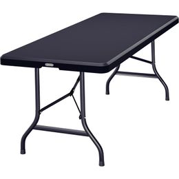 Casaria Klapptisch Anthrazit Kunststoff 183x75x73cm