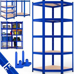 Monzana Schwerlasteckregal Blau 180x70x40cm verzinkt 875kg