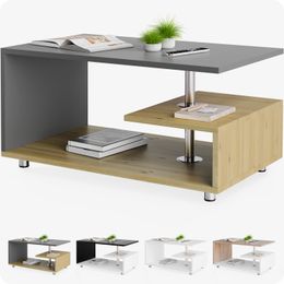 Casaria Couchtisch Orlando Holz/Grau 95x55x50cm