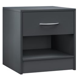Casaria Nachttisch Kiel Anthrazit 41x39x28cm