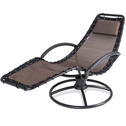 Casaria Relaxliege Eve Mokka mit Schaukelfunktion