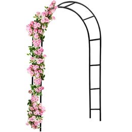 Gardebruk Rosenbogen Schwarz 240x140x37cm