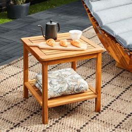 Casaria Beistelltisch Washington Akazienholz 45x45x45cm