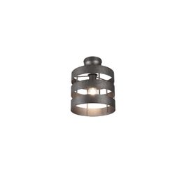 REALITY Duncan Deckenleuchte LED Dunkelbraun, Nickel-Matt, 1-flammig